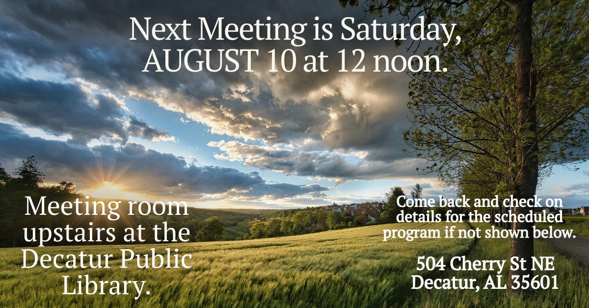 August 2024 Meeting & Program – Heart of Dixie Fiction Writers